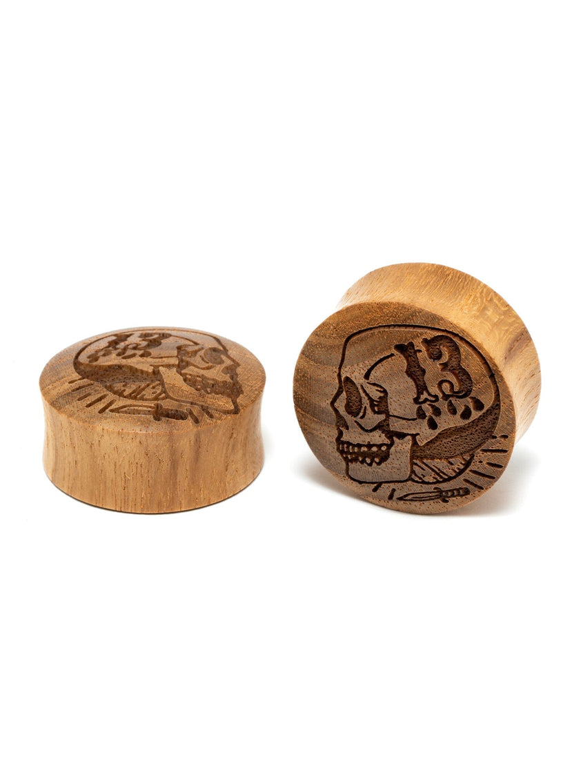 13 Year Anniversary Engraved Wood Plugs | Custom Engraved Plugs ...