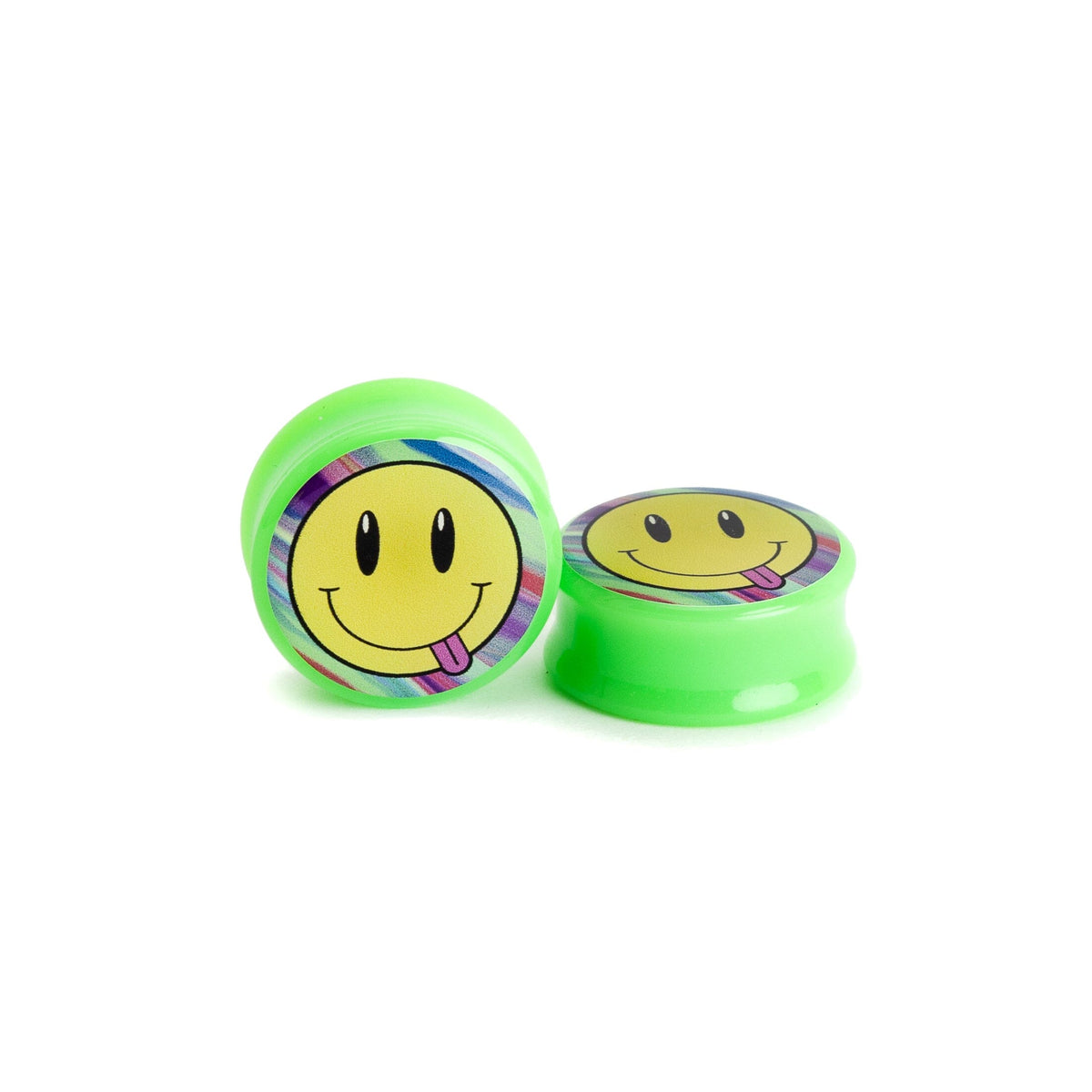 Smiley Face Acrylic Image Plugs | Y2K Inspired Gauges – PlugYourHoles.com