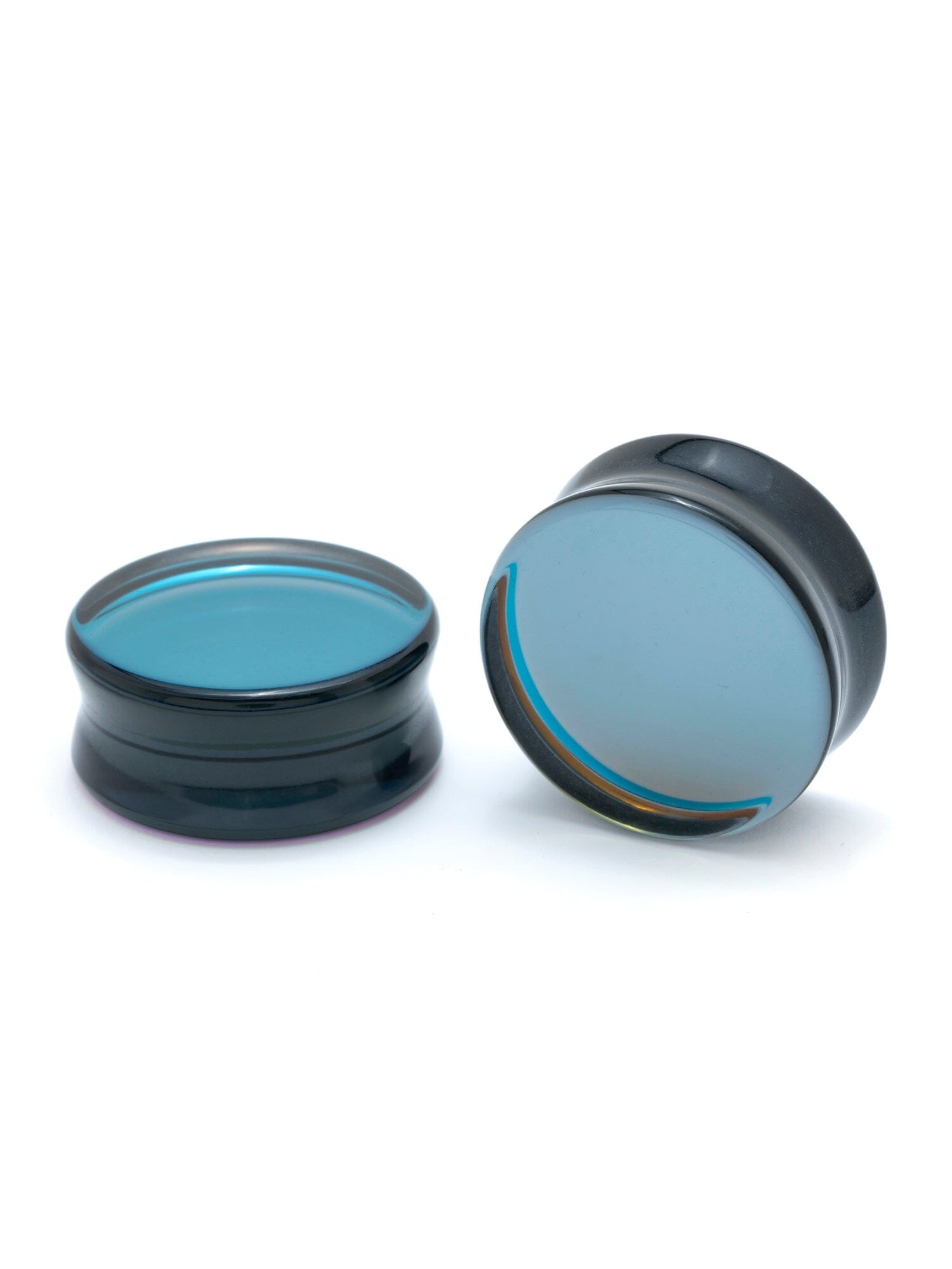 Black Aurora Stone Plugs | Black Stone Gauges - PlugYourHoles.com