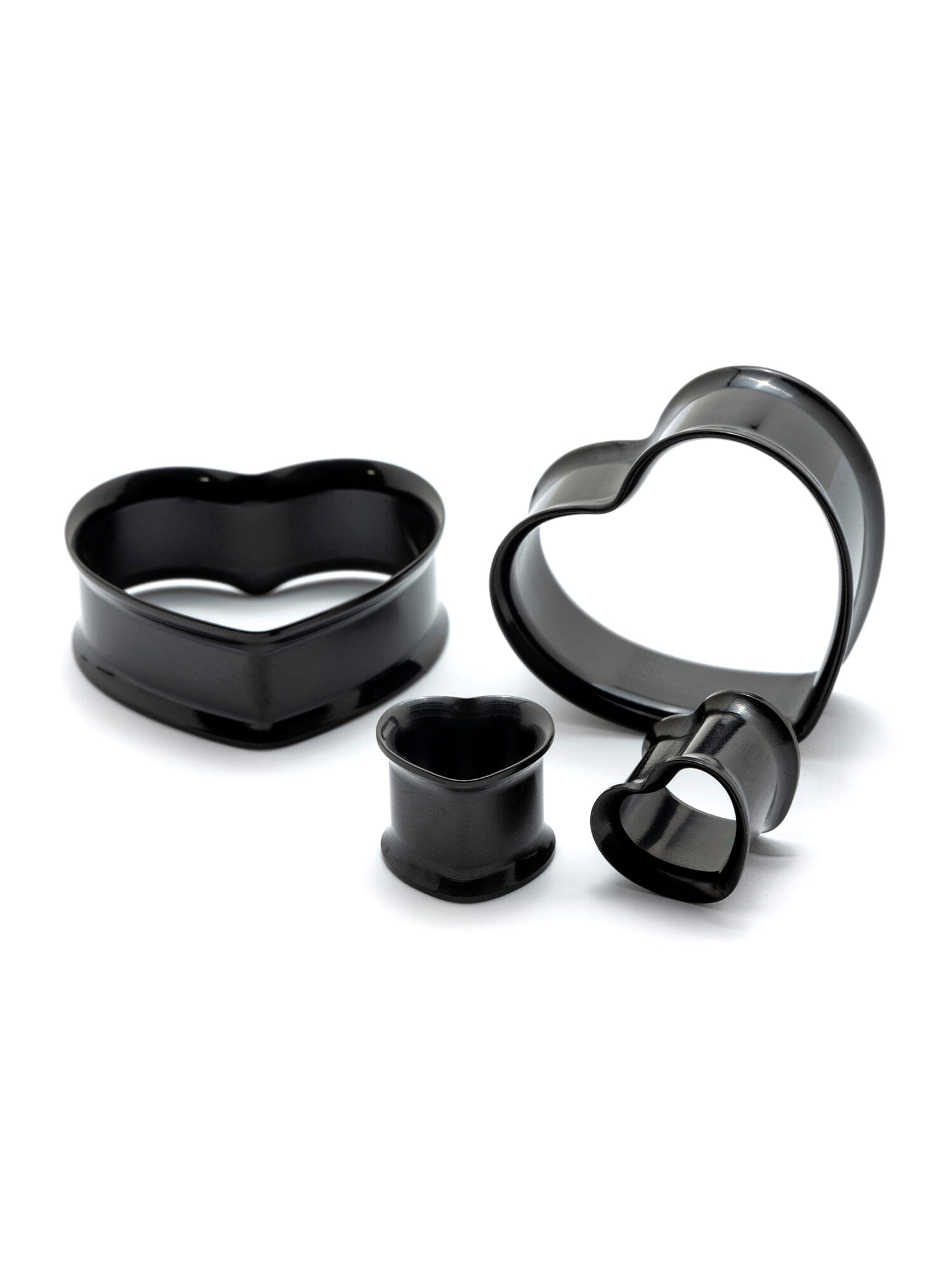 Heart Shaped Steel Tunnels | Steel Heart Plugs | Heart Gauges ...