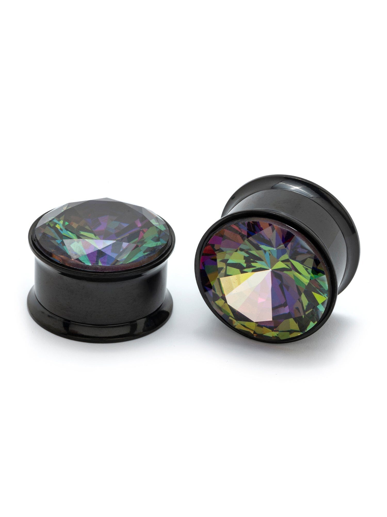 Vitrail Big Bling Gold Threaded Steel Plugs | Stained Glass Plugs ...