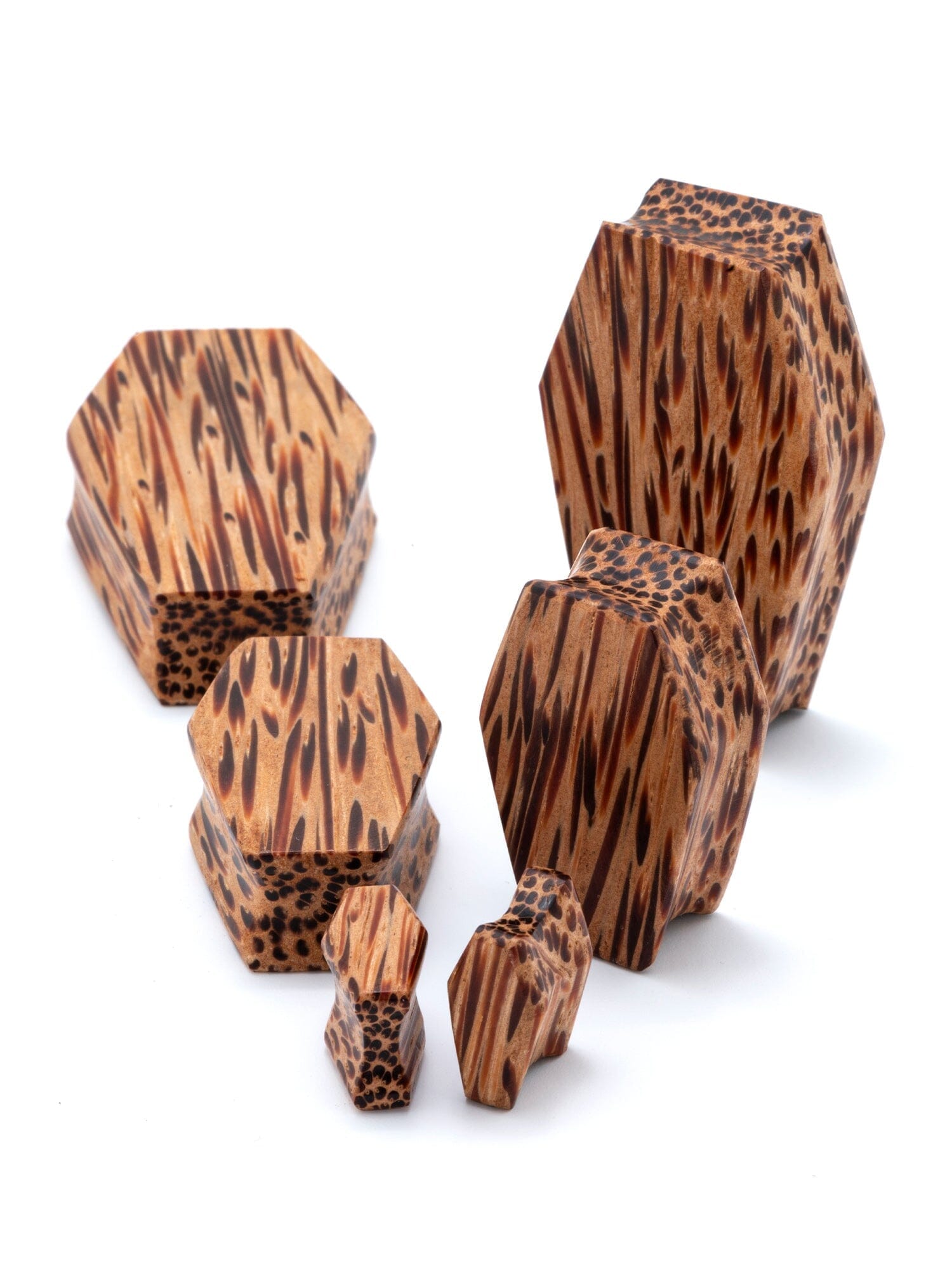 Coffin Cut Palm Wood Plugs | Coffin Gauges | Macabre Plugs ...
