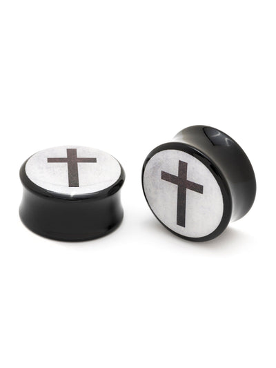 Cross Plugs | Cross Gauges | Custom Image Plugs - PlugYourHoles.com