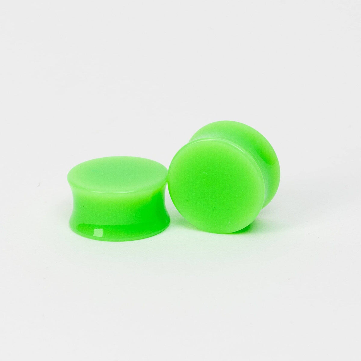 Green Acrylic Plugs | Lime Green Plugs | PlugYourHoles – PlugYourHoles.com