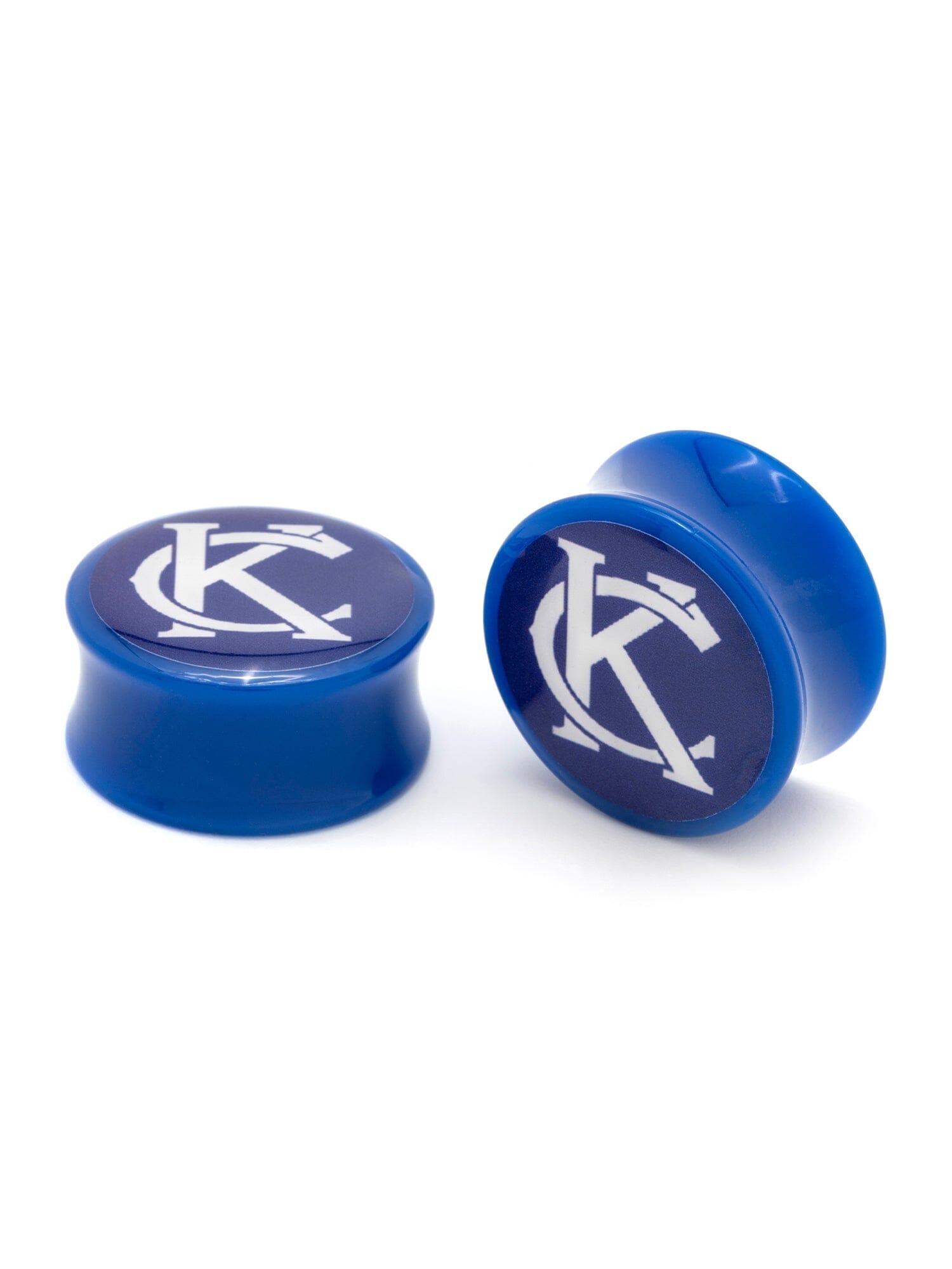 Kansas City Plugs | Kansas City Monogram Earrings | Baseball Gauges ...