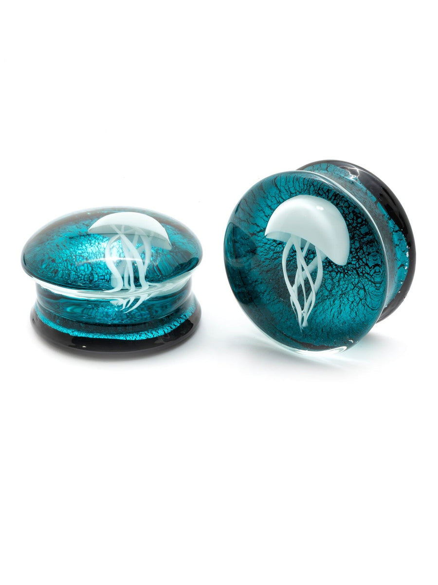 Kylie The Jellyfish Pyrex Glass Plugs | Pyrex Glass Gauges ...