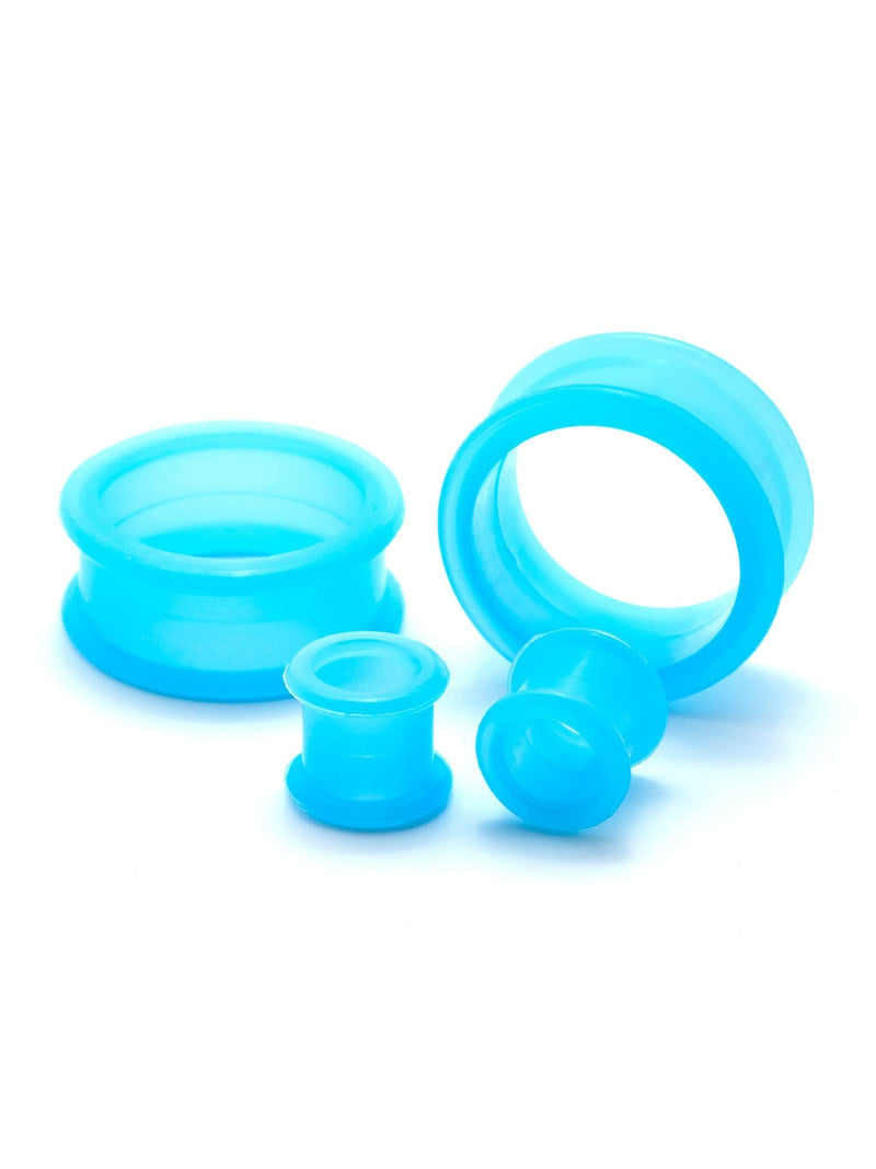 Light Blue Silicone Tunnels | Light Blue Silicone Gauges ...