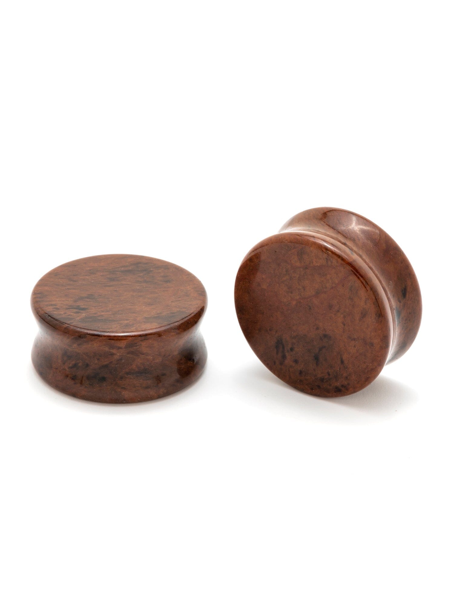 Mahogany Obsidian Stone Plugs | Black Stone Gauges – PlugYourHoles.com