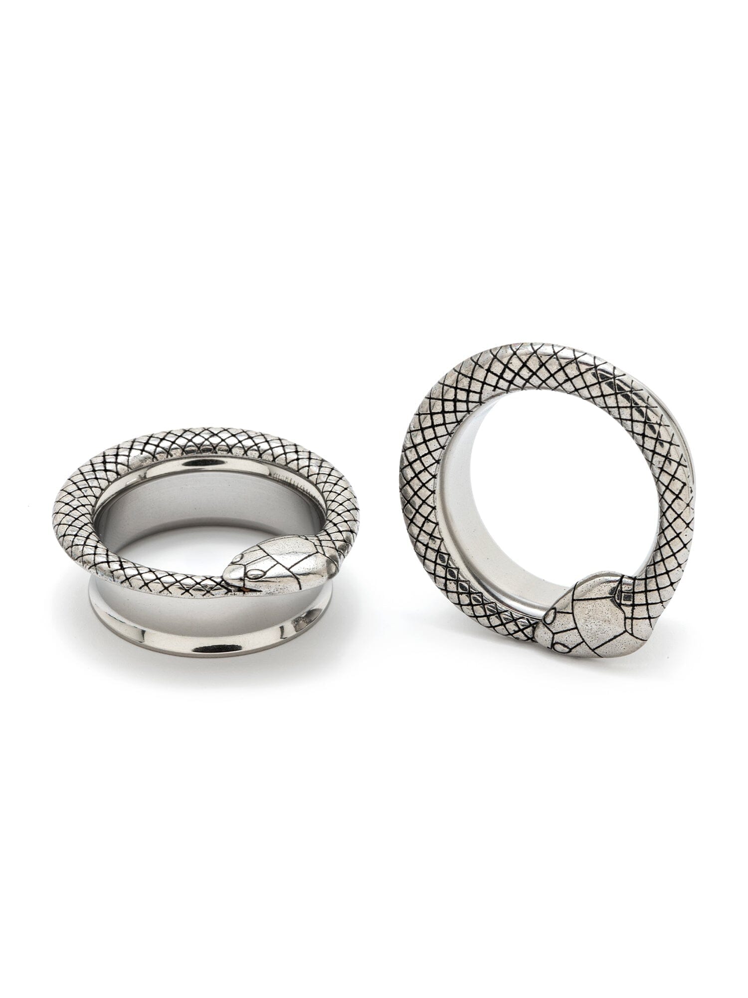 Ouroboros Serpent Double Flared Steel Tunnels | Serpent Gauges ...