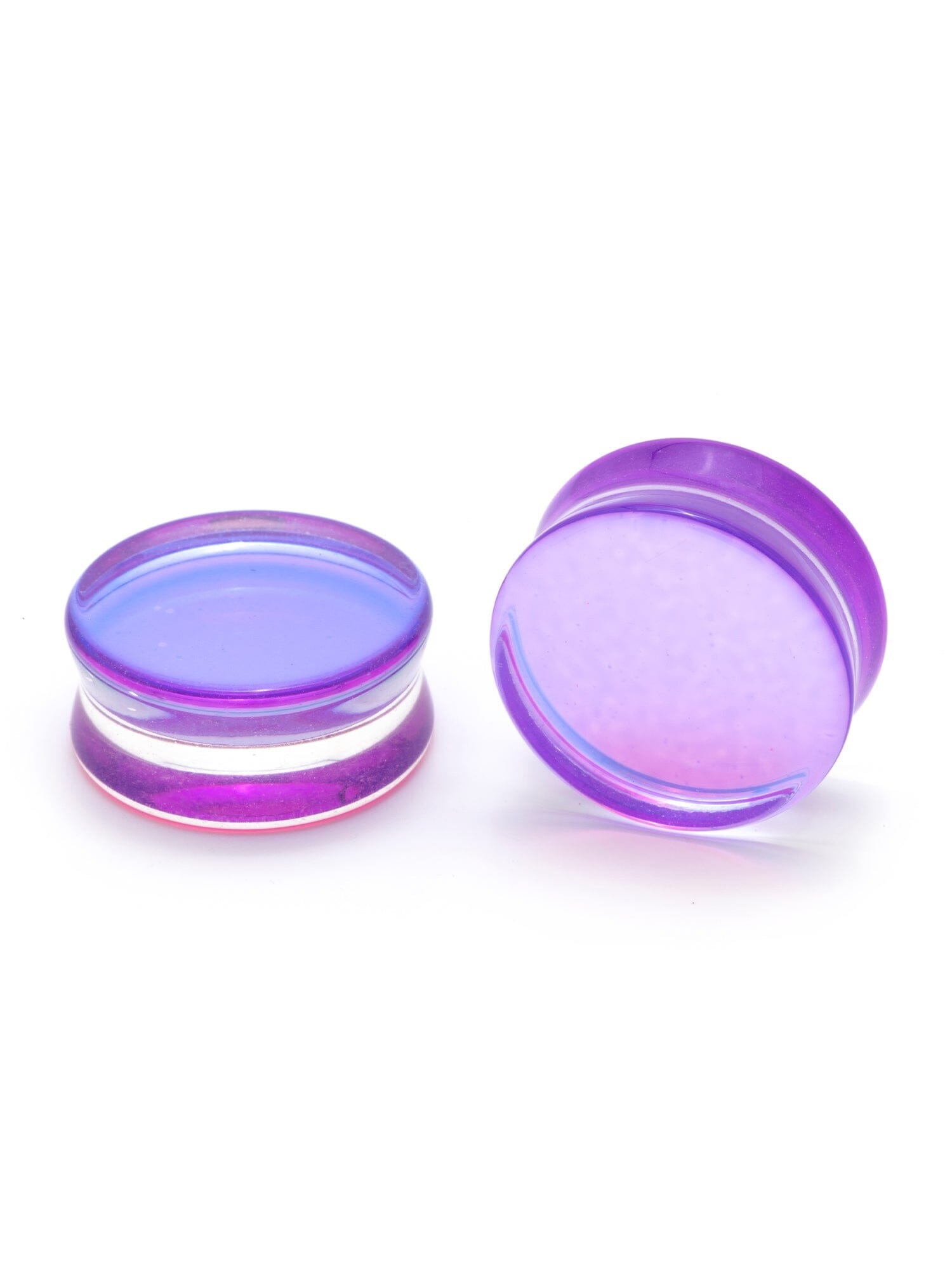 Purple Aurora Stone Plugs | Purple Stone Gauges | Iridescent Plugs ...