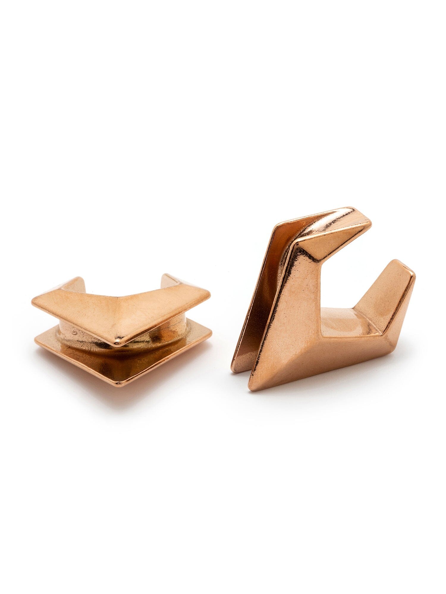 Rose Gold Viking Crescent Steel Saddles | Steel Saddle Plugs | Saddle ...