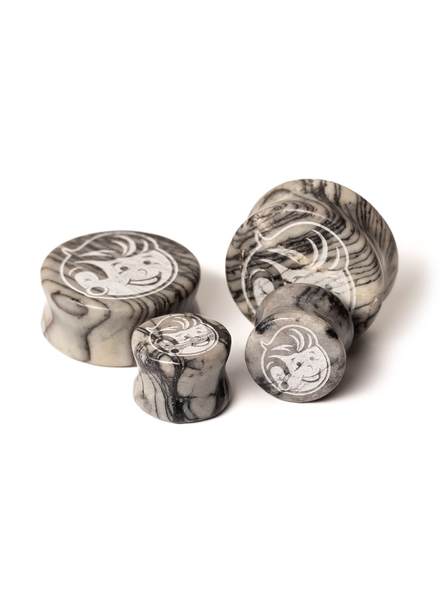 Engraved Stone Plugs | Carved Stone Plugs - PlugYourHoles.com