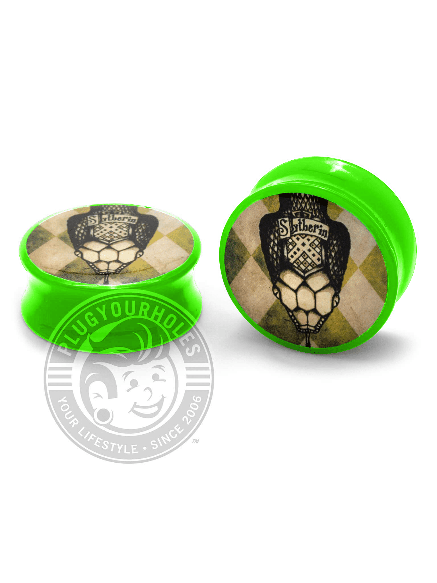 Slytherin House Crest Image Plugs | Hogwarts Gauges | Wizard Plugs ...